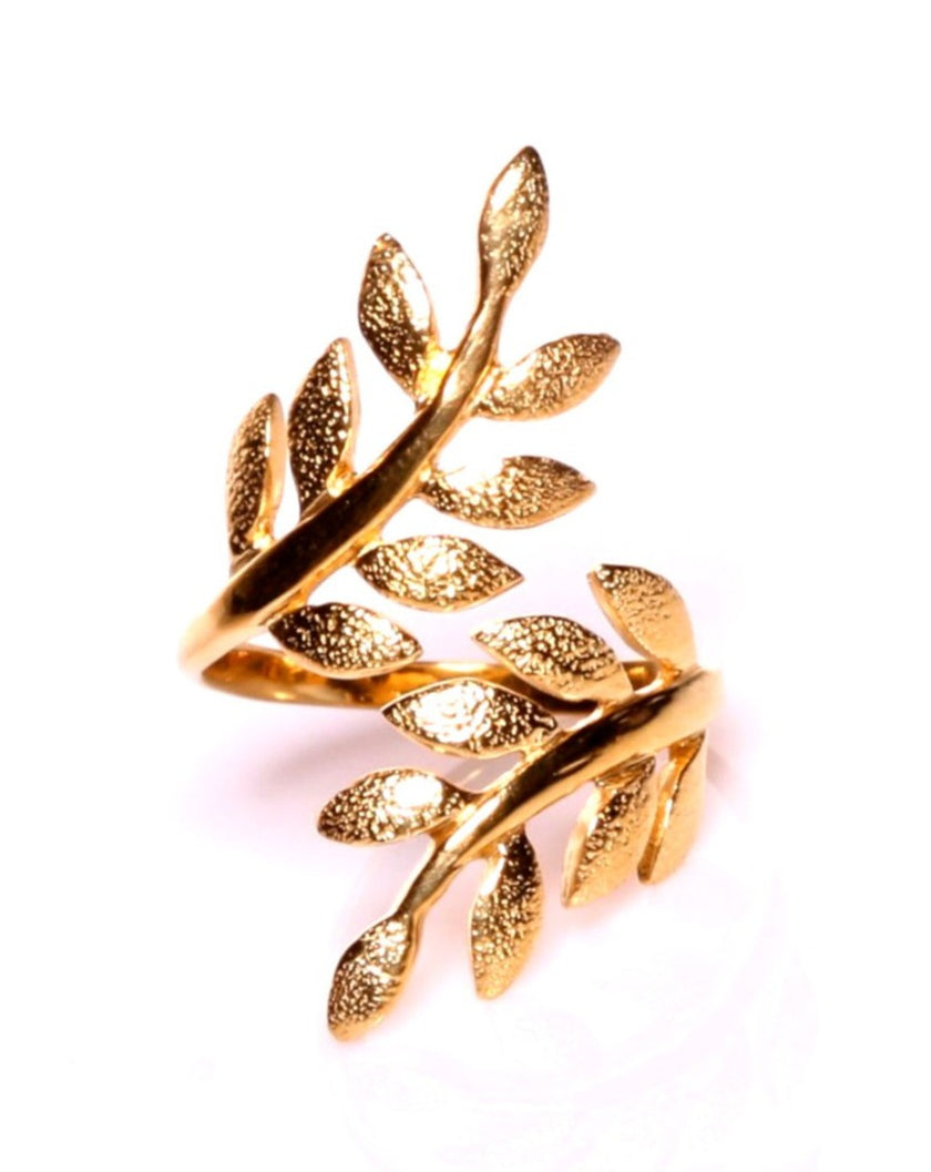 OLIVE BRANCH RING | Gold– Eddera